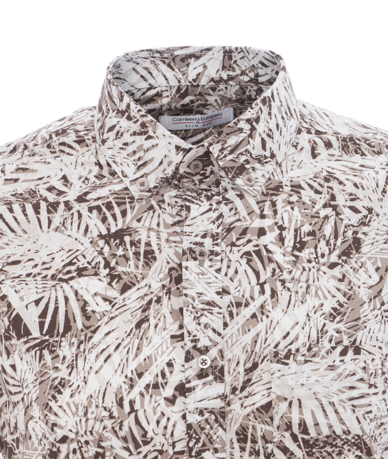 Camisa Informal Manga Corta Para Hombre Camisería Europea