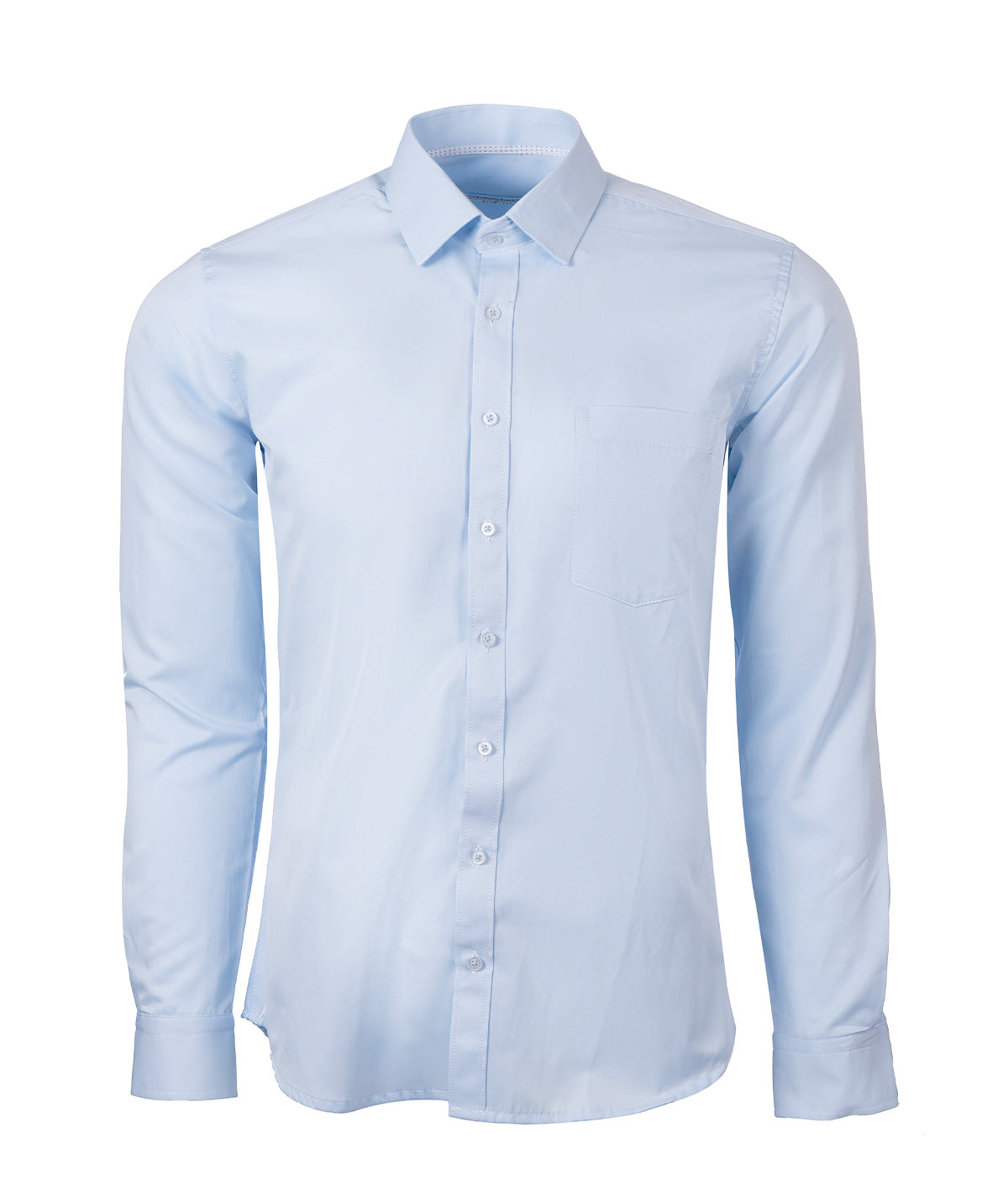 Camisa Formal En Satín Para Hombre Camisería Europea